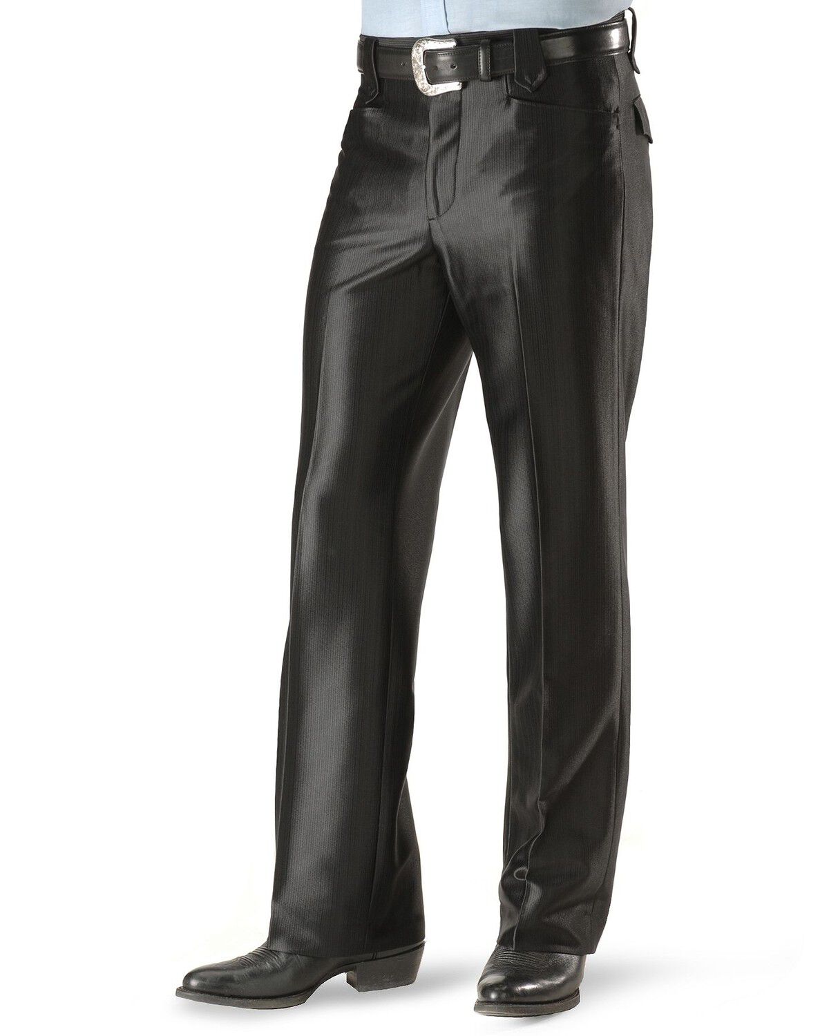 Circle S Boise Western Suit Slacks, Black