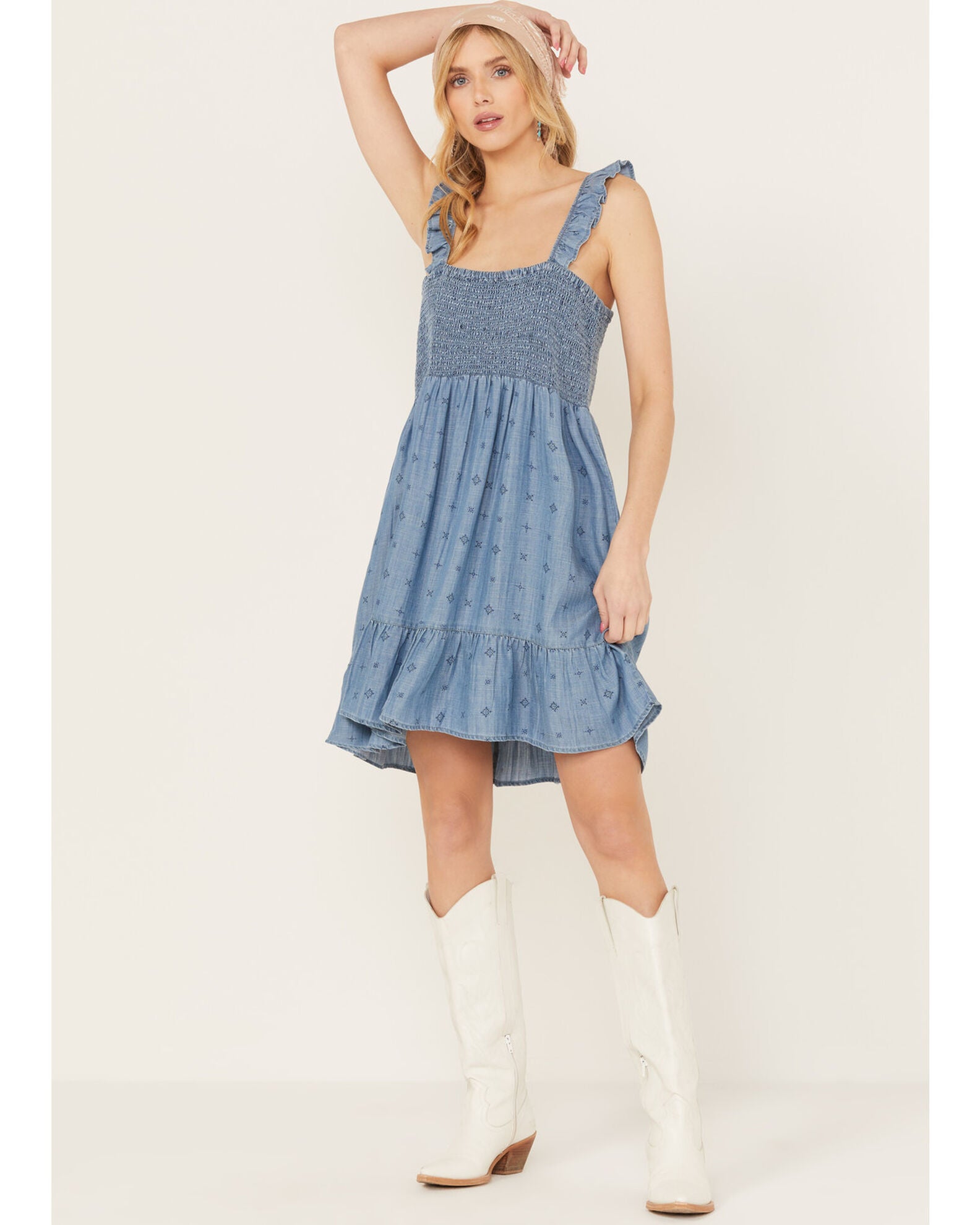 Product Name: Ariat Women's Paisley Print Pursuit Denim Dress