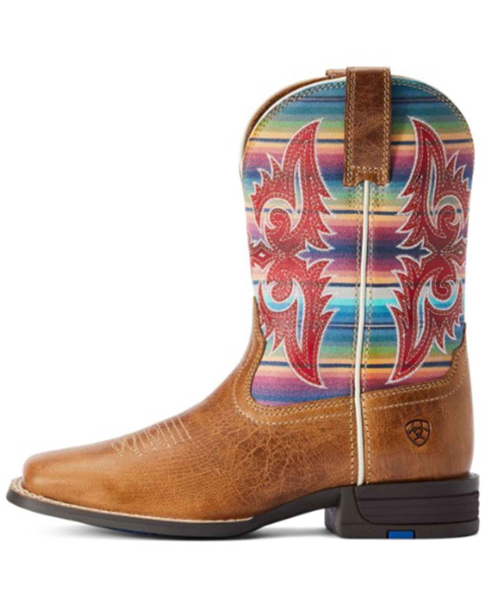 Ariat Girls' Lonestar Shock Shield Serape Stripe Western Boots - Square ...