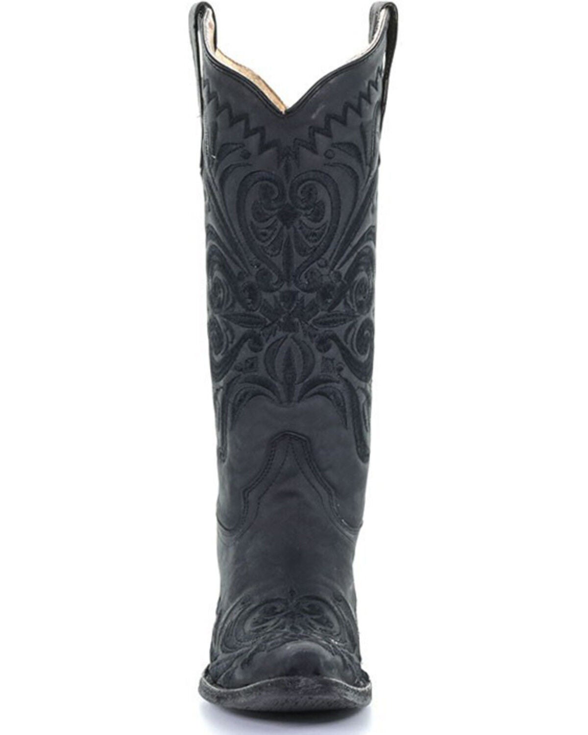 Circle G Women's Filigree Western Boots - Snip Toe, Black