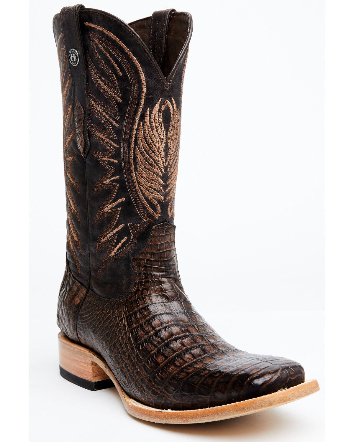 Tanner Mark Men's Shawnee Exotic Caiman Belly Western Boots - Broad ...