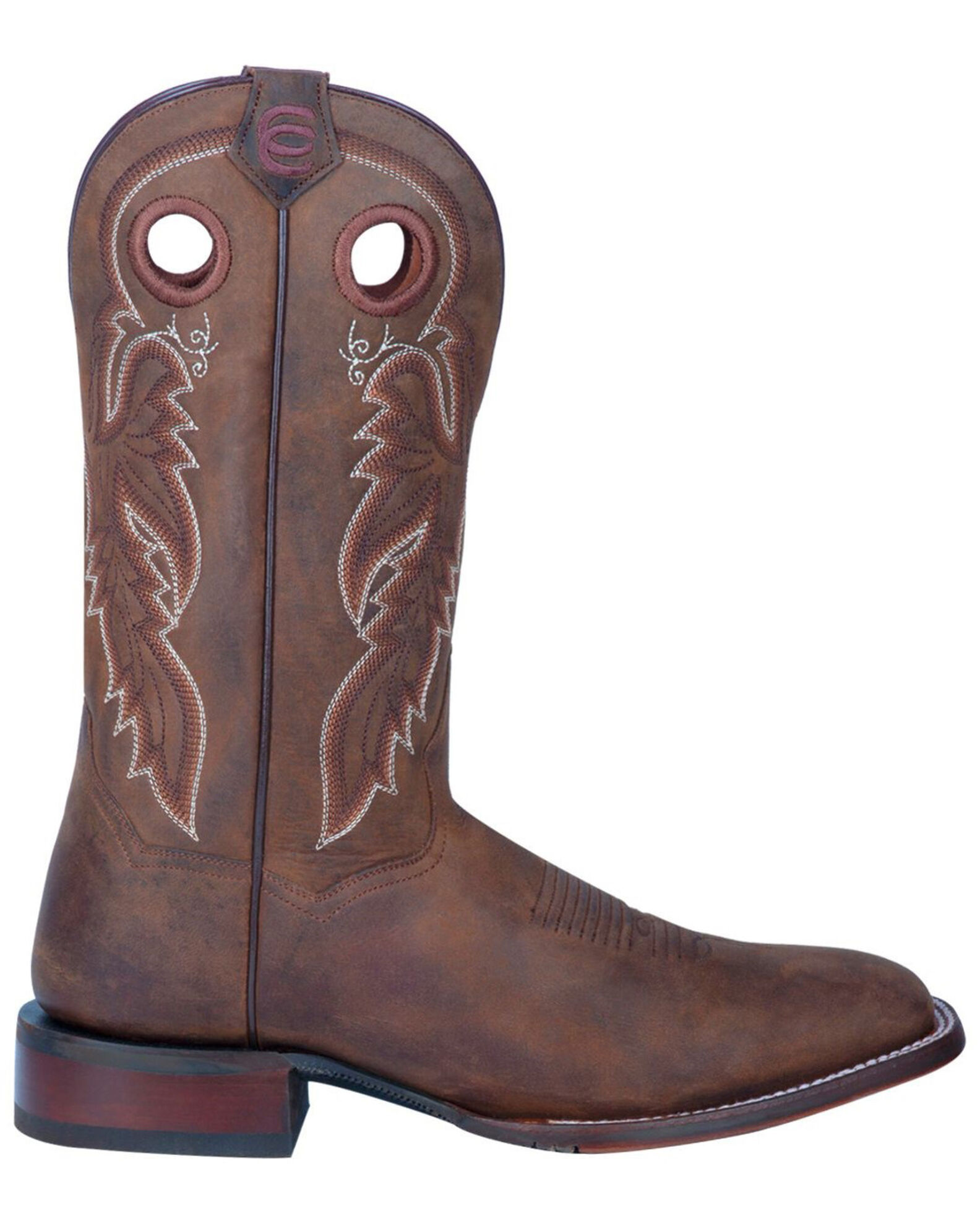Dan Post Mens Abram Western Performance Boots Broad Square Toe Tan