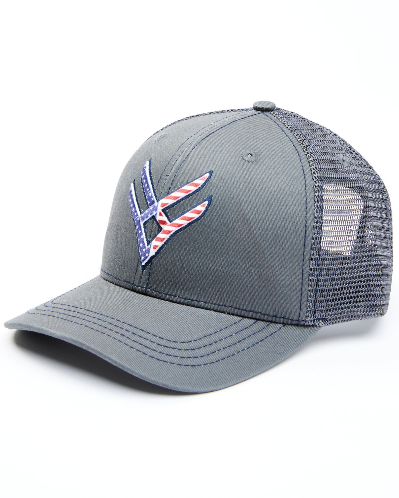 Product Name: Hawx Men's Charcoal Flag Logo Mesh-Back Ball Cap