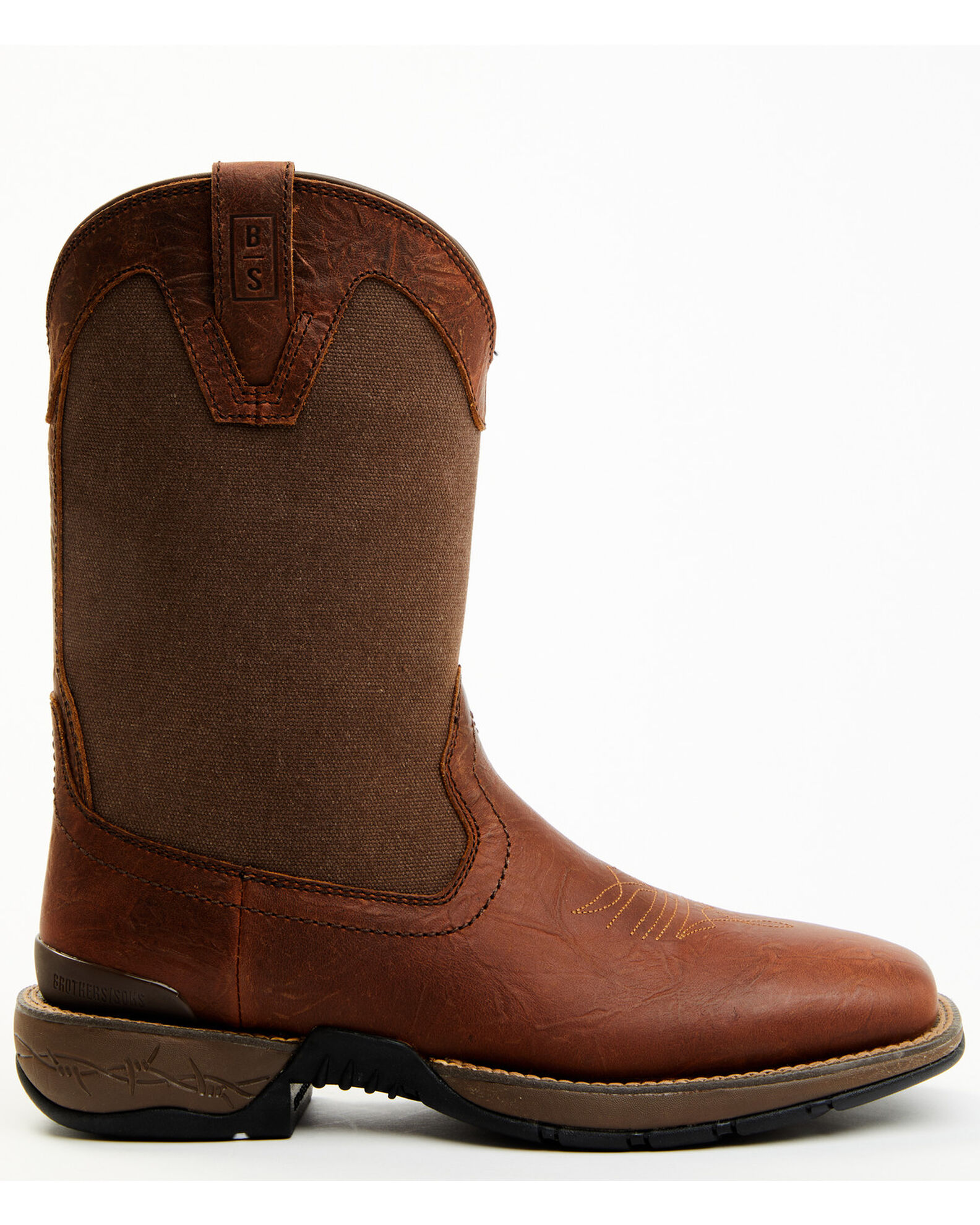 Brothers And Sons Mens Xero Gravity Lite Western Boots Broad Square Toe
