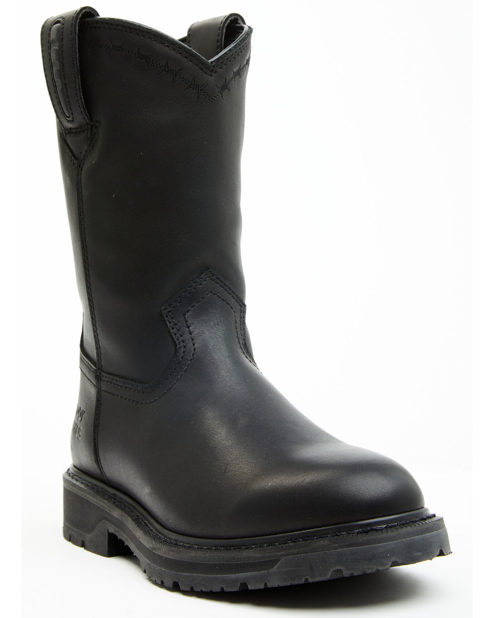 Cody James Mens Uniform Western Work Boots Soft Toe Black
