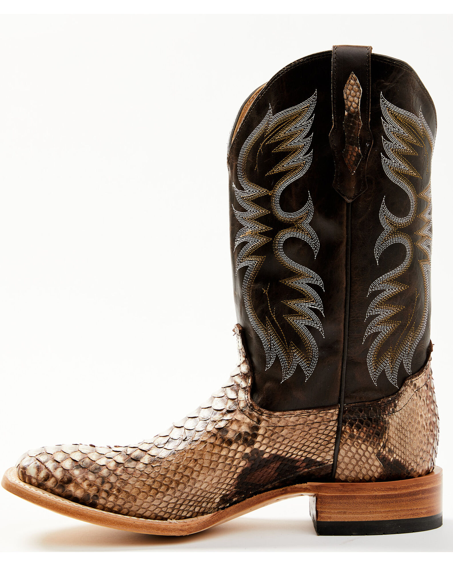Product Name Cody James Mens Exotic Python Western Boots Broad