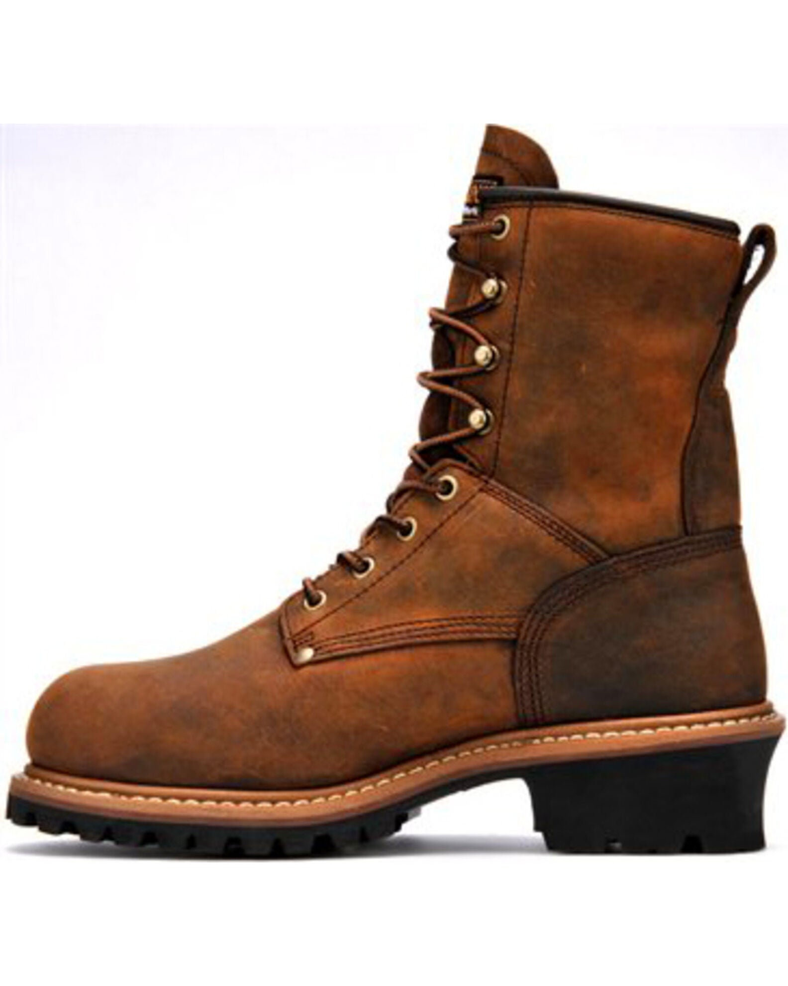 Carolina Men's Waterproof Insulated Logger Boots - Steel Toe, Brown