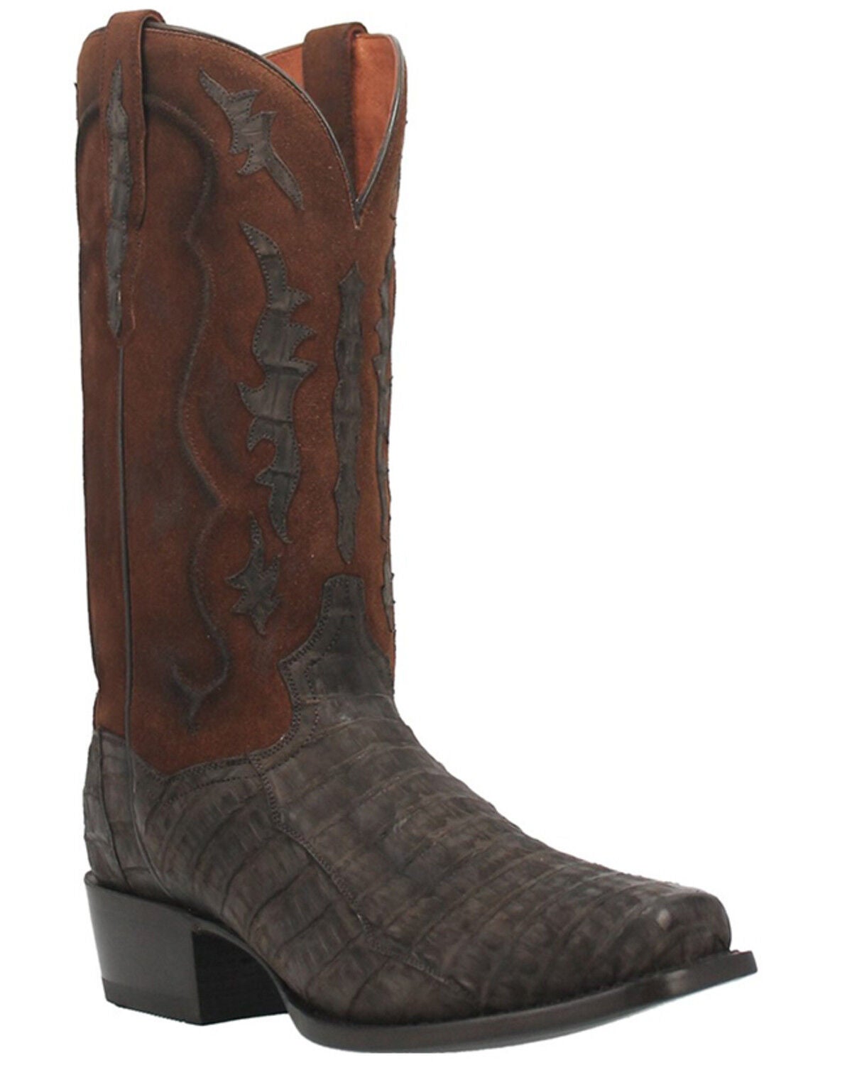 Dan Post Men's Socrates Exotic Caiman Tall Western Boots - Square Toe ...