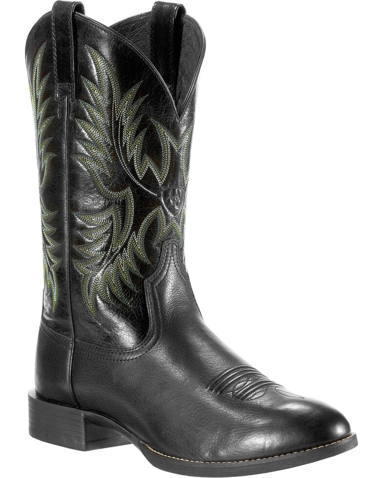 Men's Ariat Round Toe Cowboy Boots - Sheplers