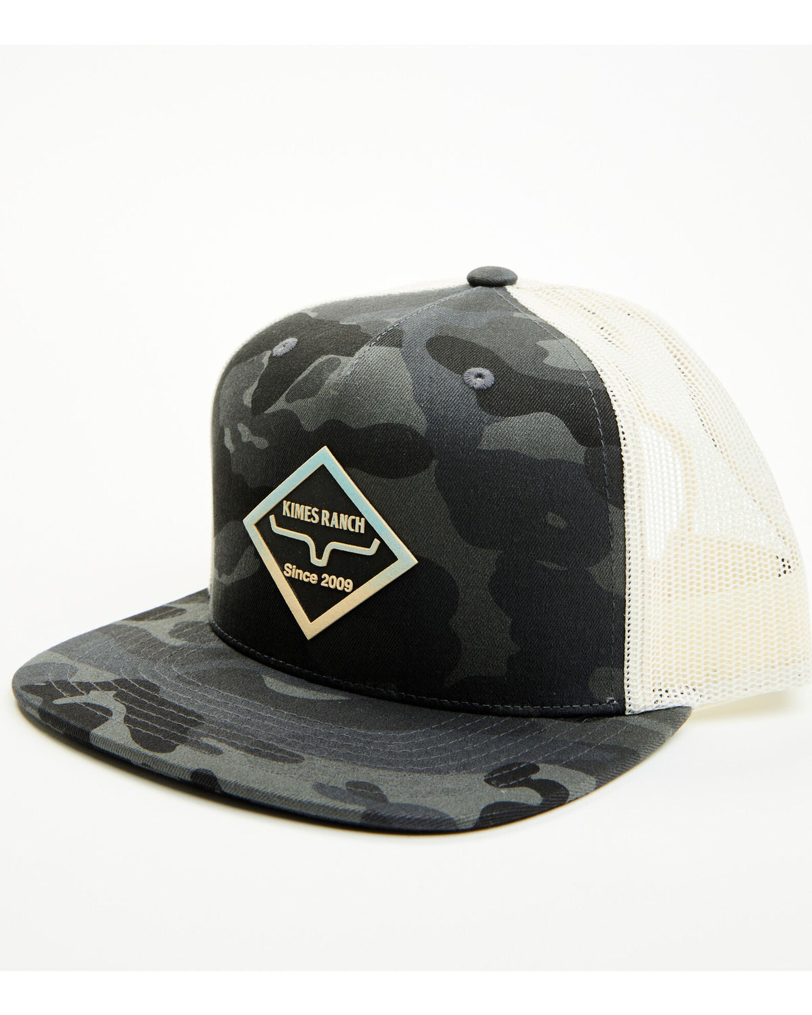 Product Name: Kimes Ranch Men's Diamond Dogs Camo Mesh Back Ball Cap