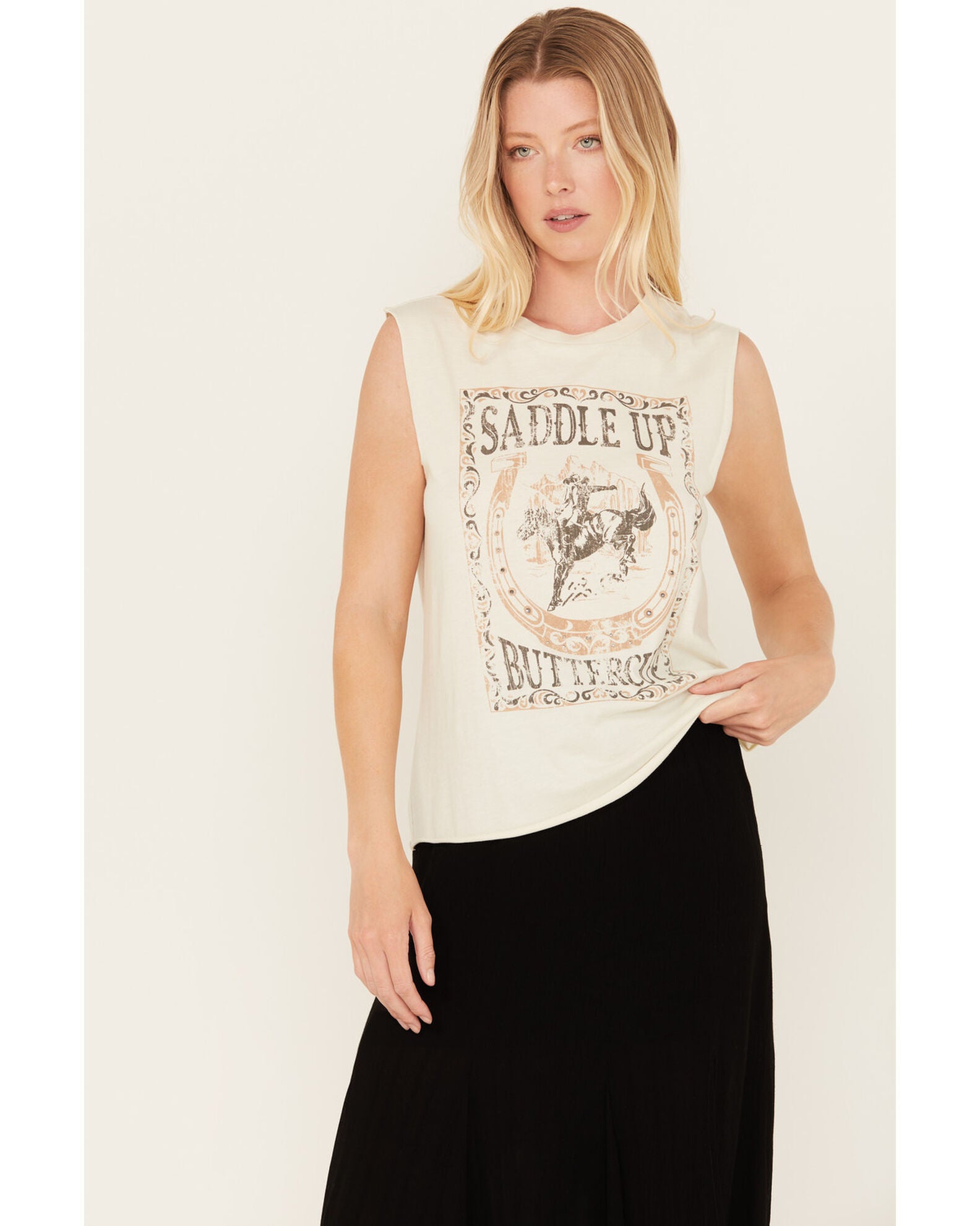 Product Name: Idyllwind Women's Maude Saddle Up Buttercup Graphic Tank