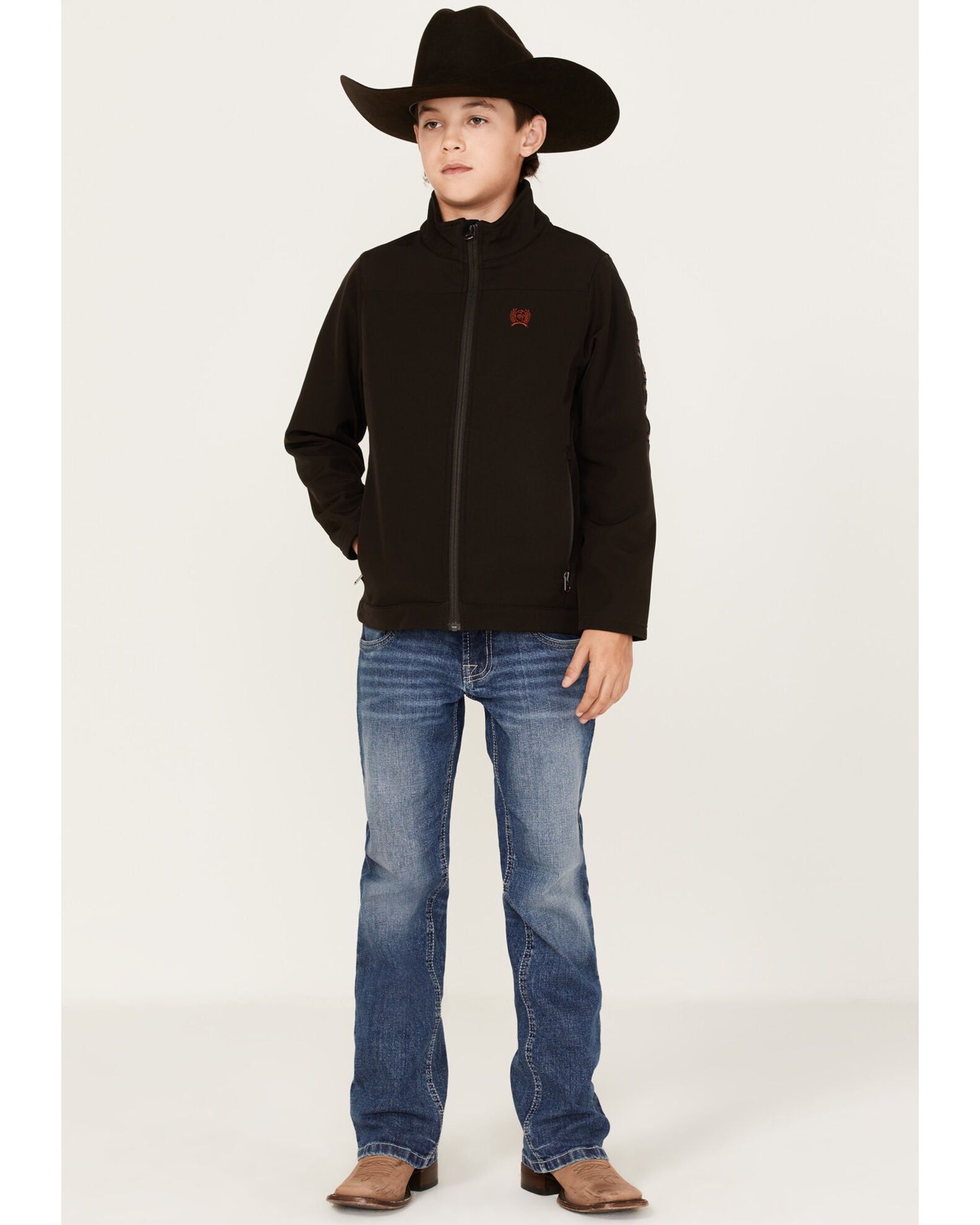 Product Name: Cinch Boys' Logo Bonded Softshell Jacket