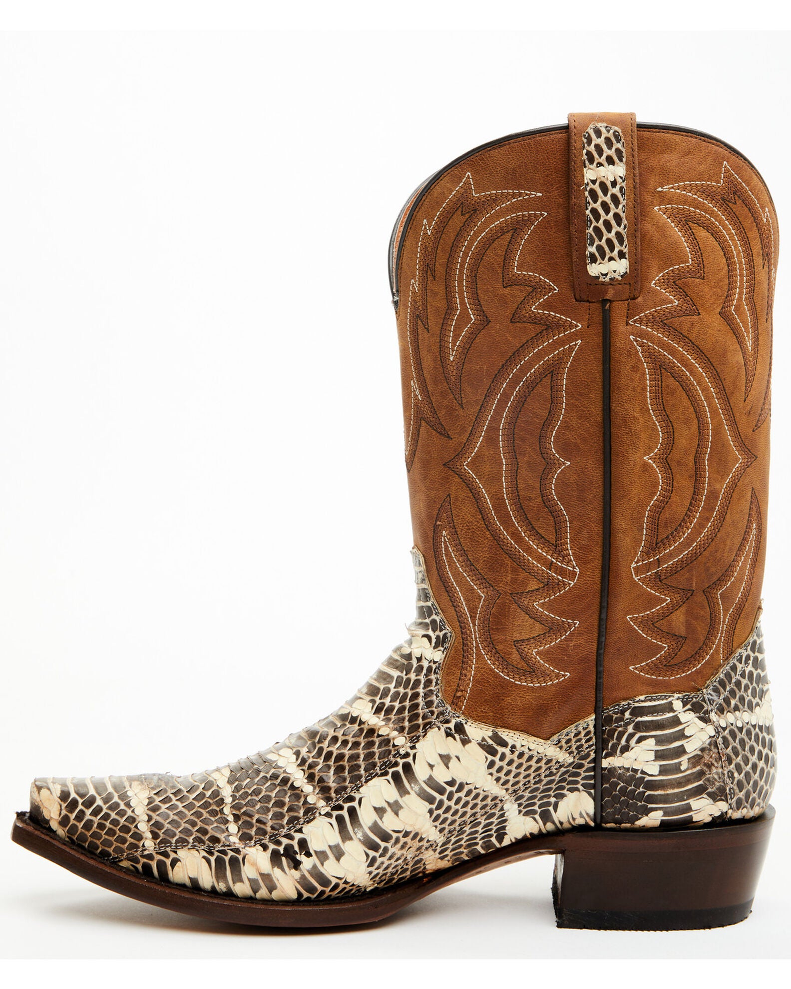 Product Name: Dan Post Men's 12" Exotic Python Western Boots - Snip Toe