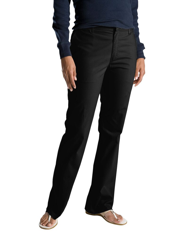 Dickies Womens Flat Front Stretch Twill Pants Sheplers