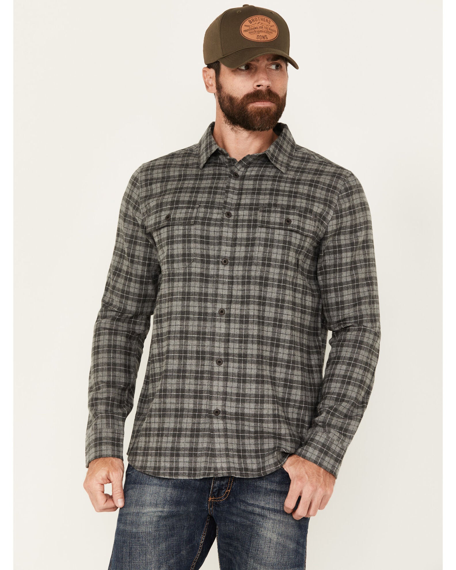 Product Name: Brothers and Sons Men's Burleson Everyday Plaid Print ...