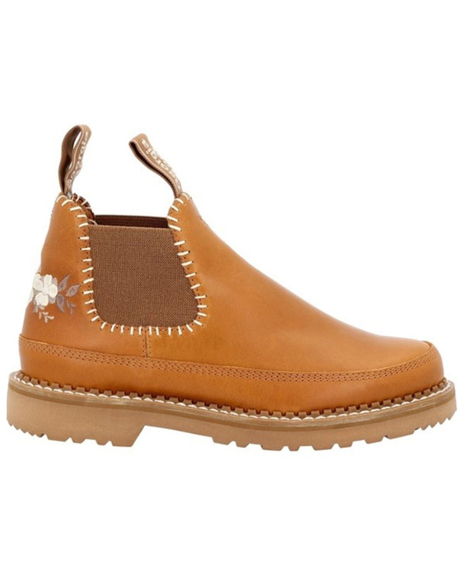 Georgia Boot Women's Floral Chelsea Western Work Boots - Moc Toe | Sheplers