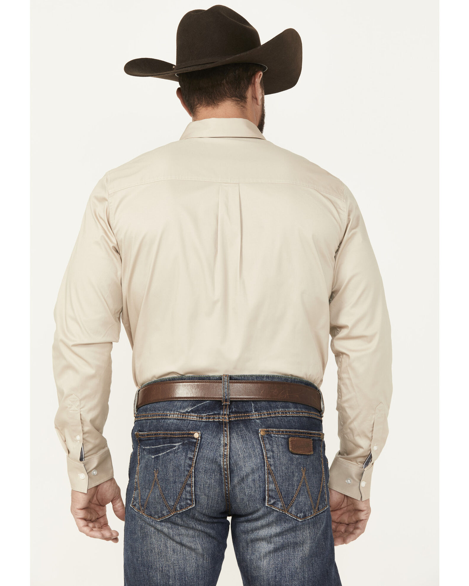 Cody James Mens Basic Twill Long Sleeve Button Down Performance
