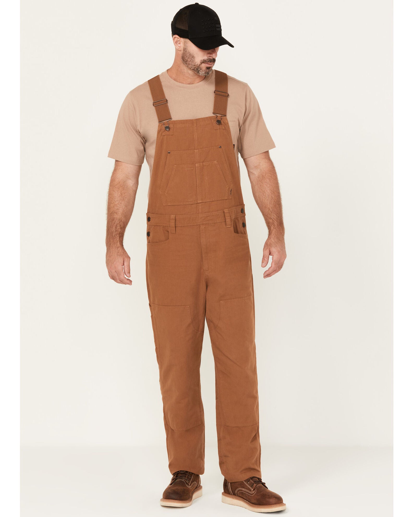 Product Name: Lucky Brand Workwear Men's Broken Canvas Bib Overalls