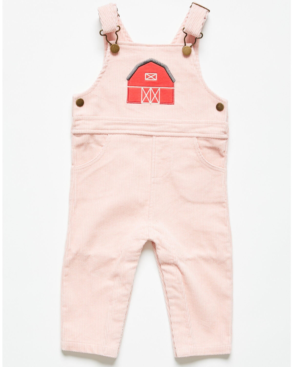 Angel Dear Infant Girls' Barn Corduroy Overalls, Pink