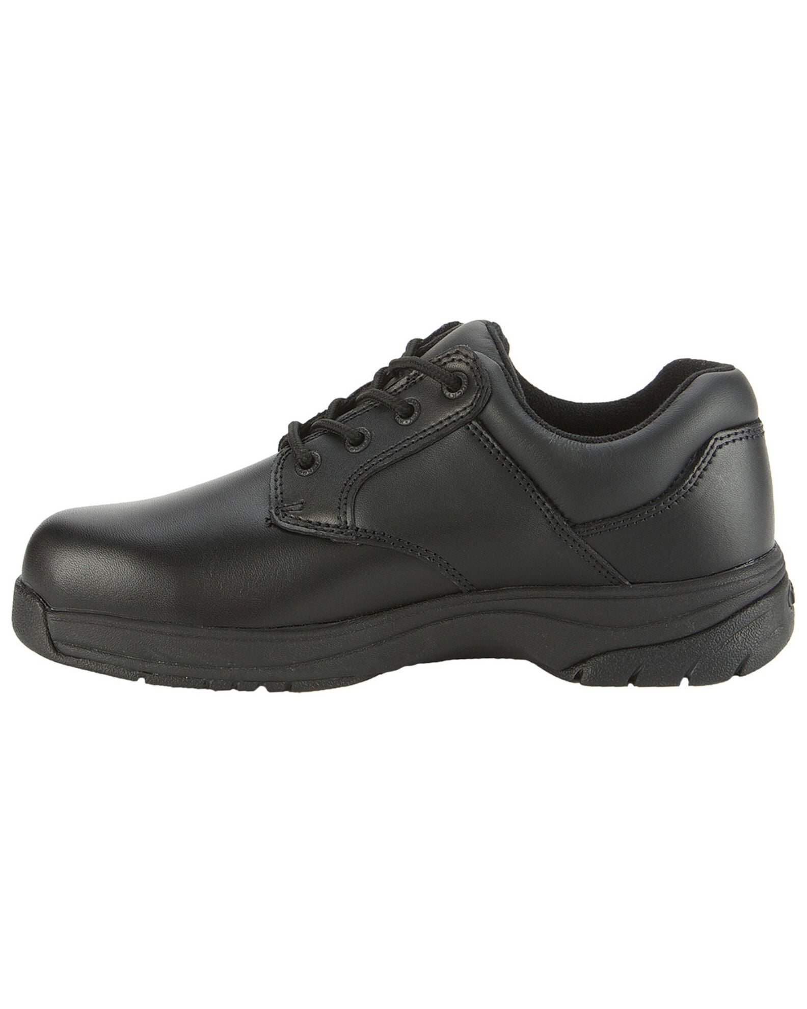 Rocky Men's Oxford Work Shoe - Plain Toe, Black
