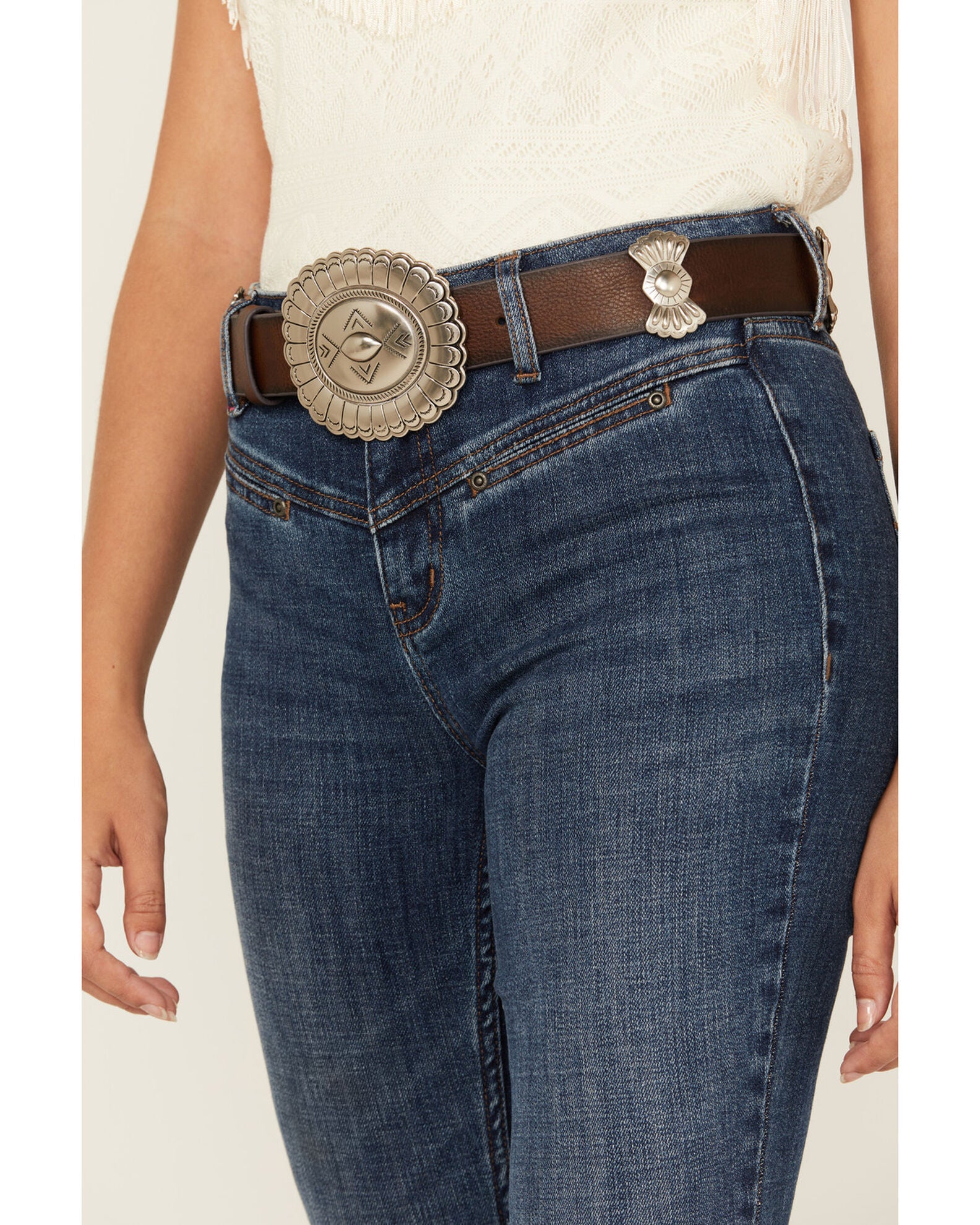 Product Name: Idyllwind Women's Leather Concho Belt