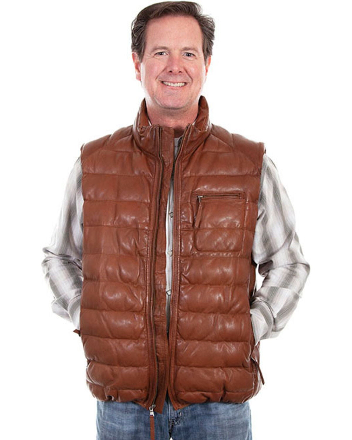 Scully Vests: Leather Vests for Men - Sheplers