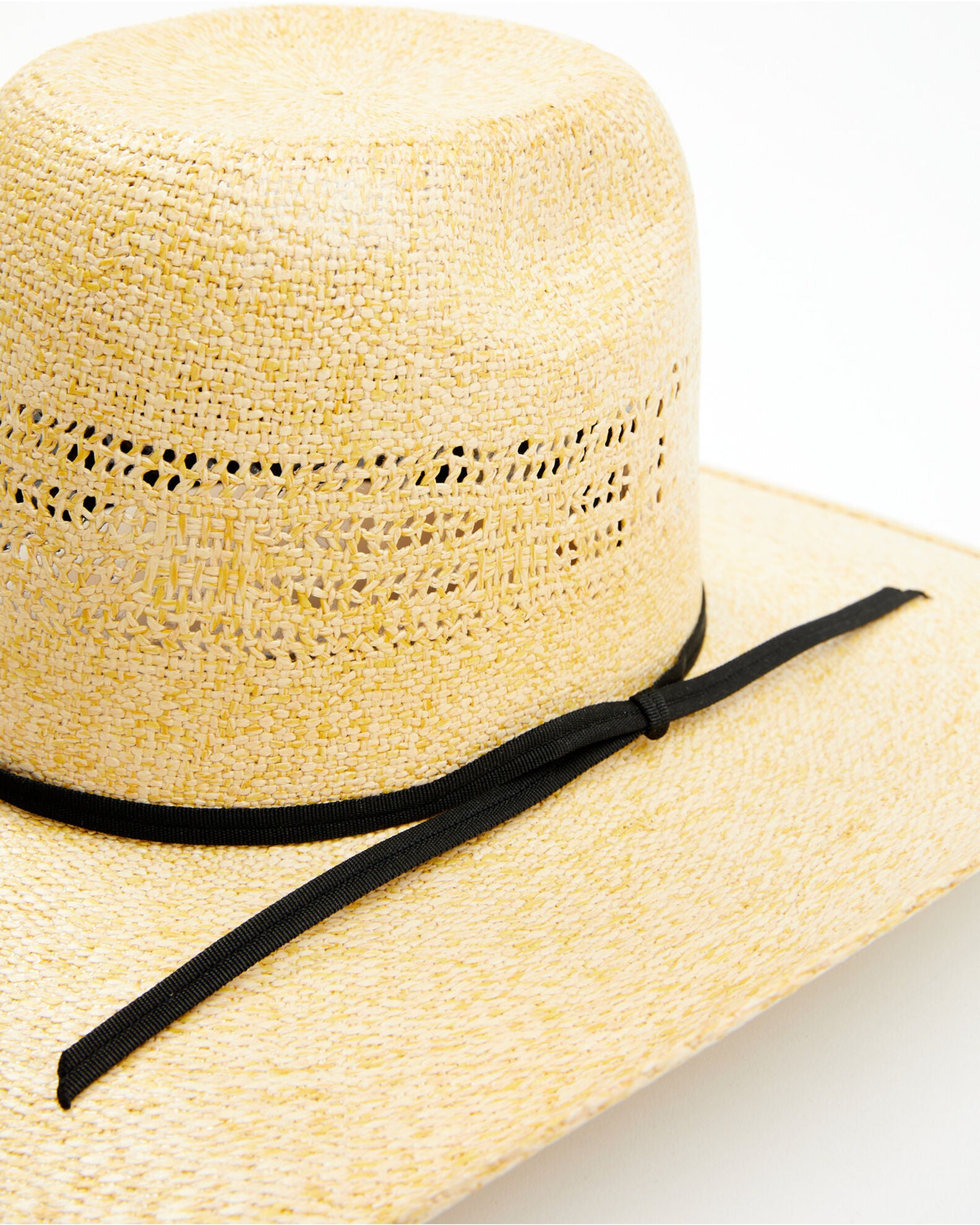 Rodeo King 25X Straw Cowboy Hat, Black