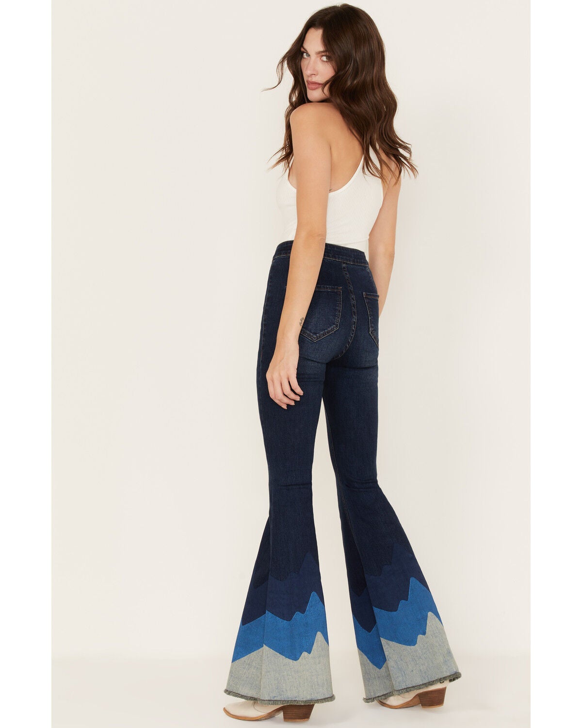 chevron jeans