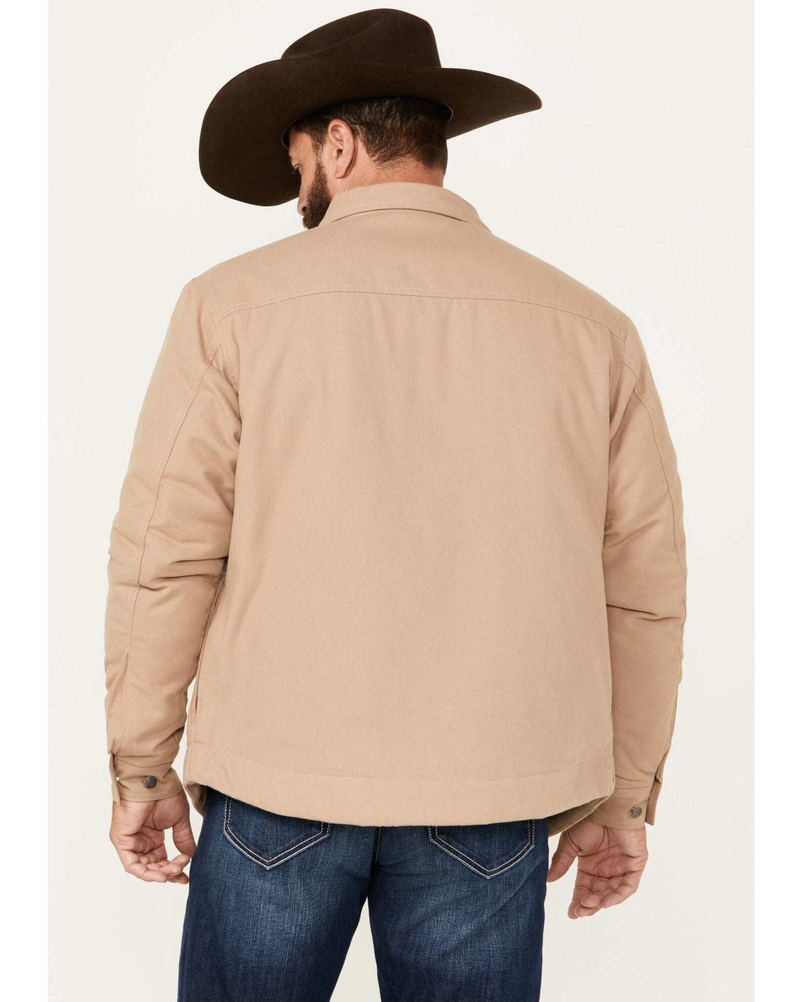 Justin Men's Jackson Snap Shacket, Tan