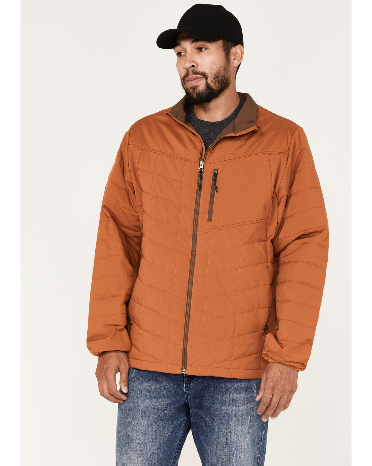 Brothers And Sons Mens Performance Lightweight Puffer Packable Jacket