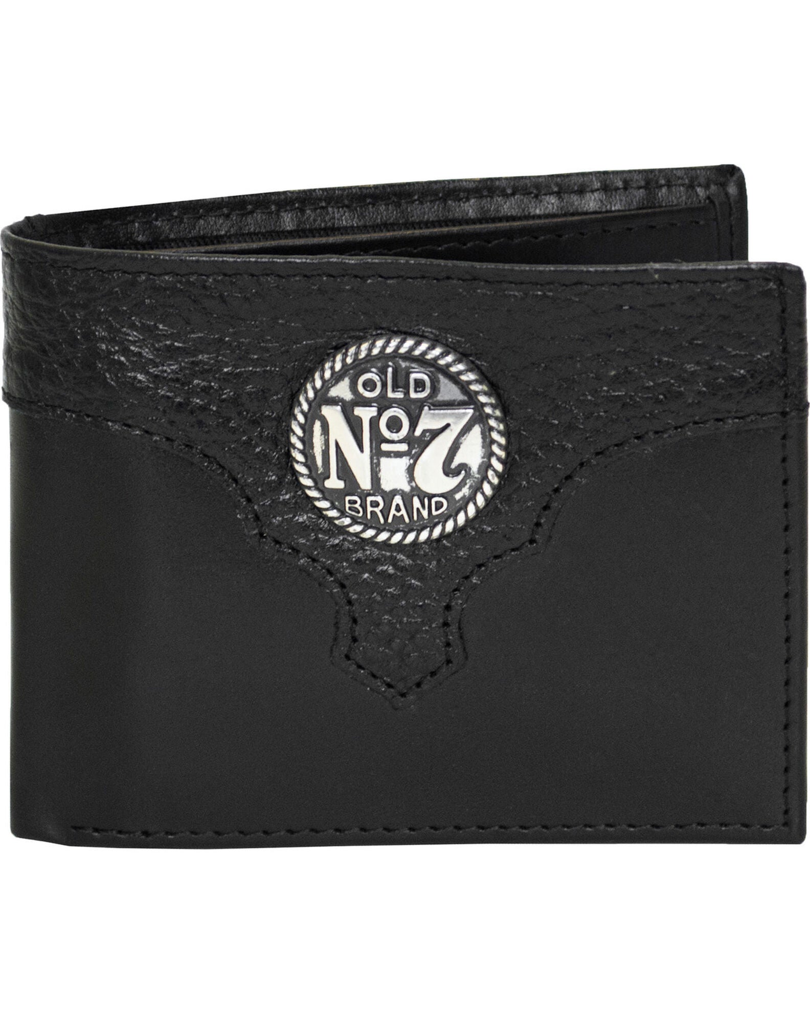 Product Name: Western Express Men's Black Old #7 Leather Billfold Wallet