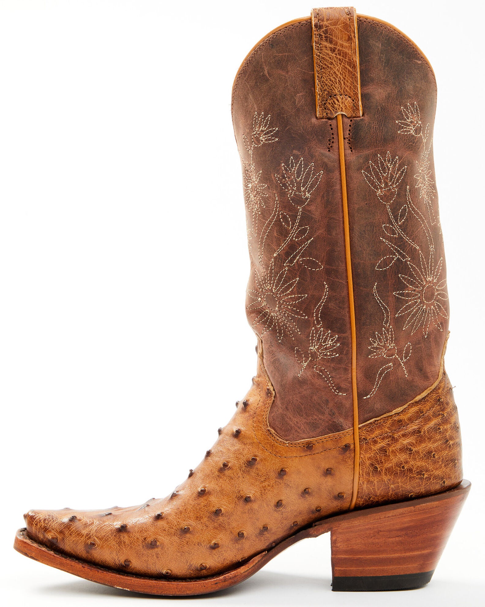Shyanne Women's Daisie Exotic Full Quill Ostrich Western Boots - Snip ...