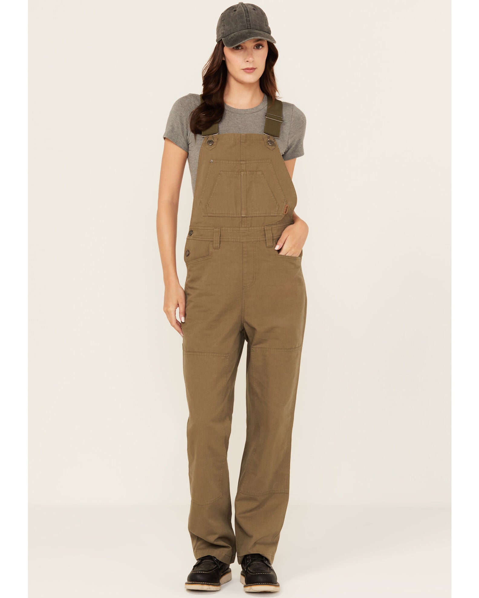 Product Name: Lucky Brand Workwear Women's Broken Canvas Work Overalls