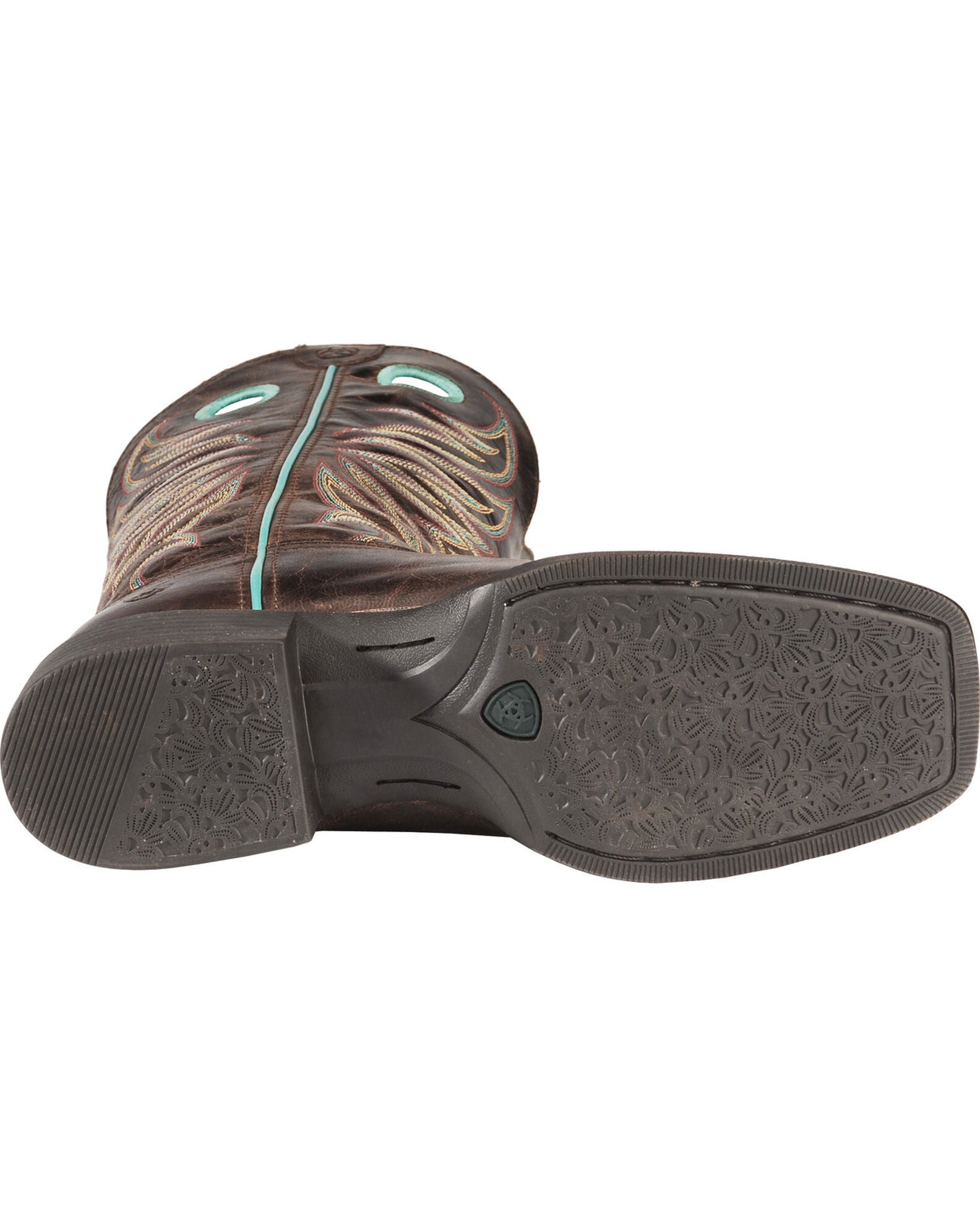 Ariat Women's Round Up Ryder Western Boots - Broad Square Toe, Brown