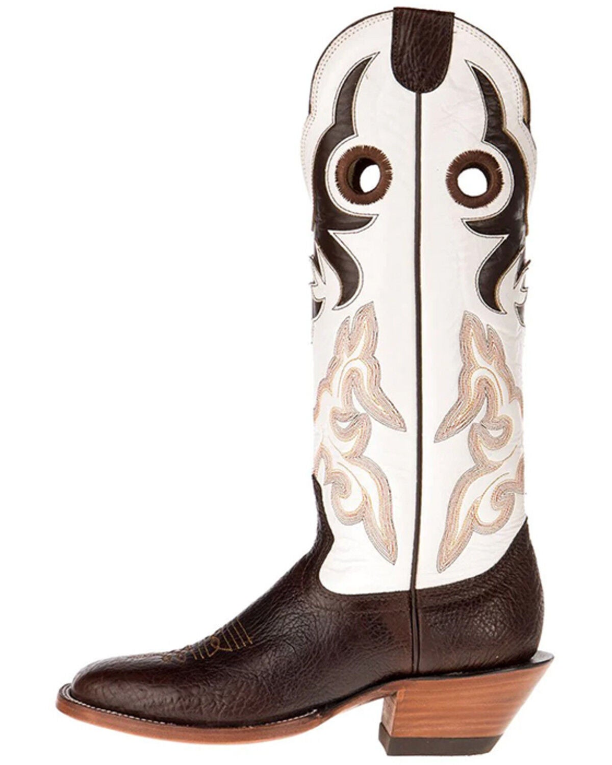 Hondo Boots Men's Spanish Shoulder Western Boots - Broad Square Toe ...