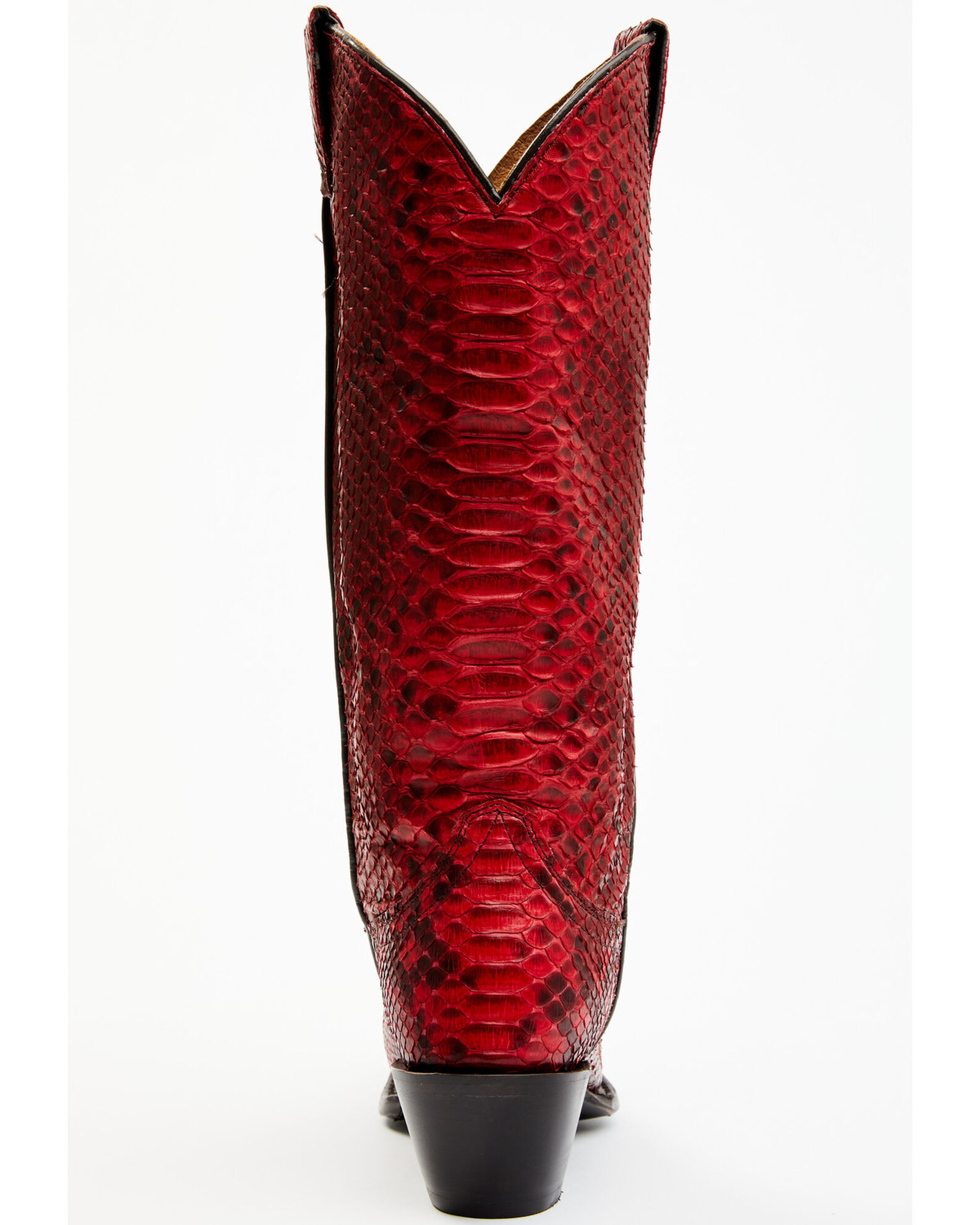 Idyllwind Womens Slay Exotic Python Western Boots Snip Toe Red