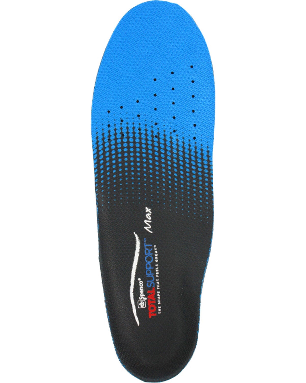 Spenco Total Support Max Insoles, Black/blue