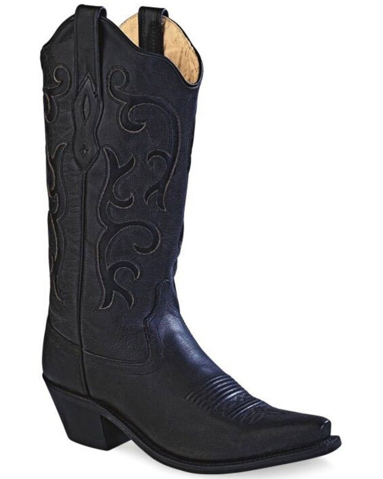 Old West Womens Black 12 Western Boots Snip Toe Sheplers