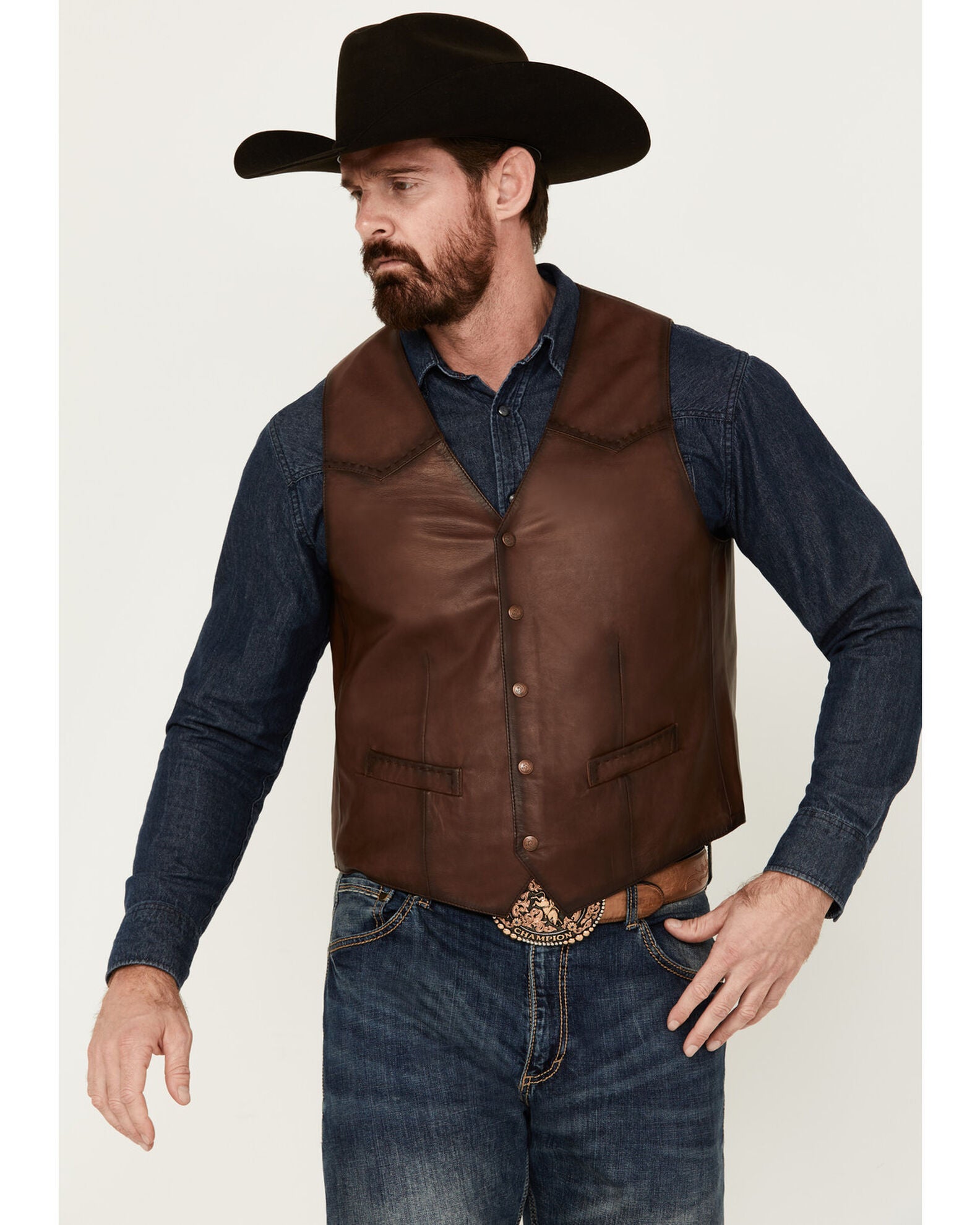 Product Name: Scully Men's Leather Vest