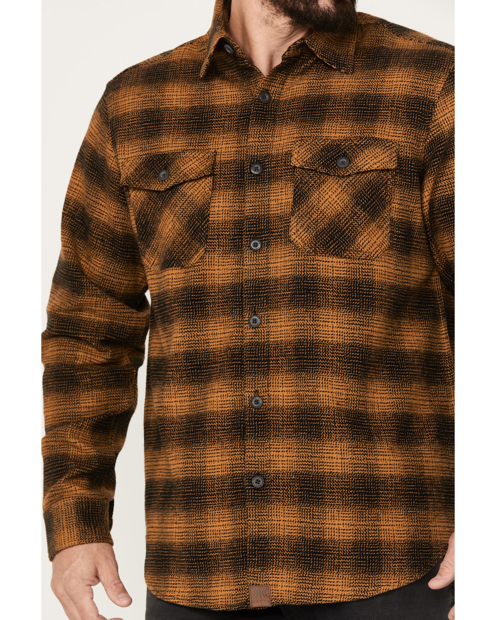 Dakota Grizzly Men's Briggs Button Down Plaid Print Western Flannel ...