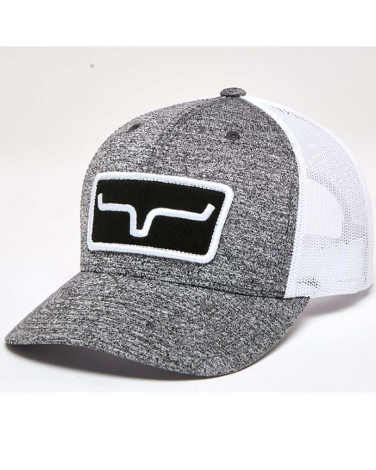 Kimes Ranch Men's The Cutter Logo Patch Mesh Back Trucker Cap, Heather Grey