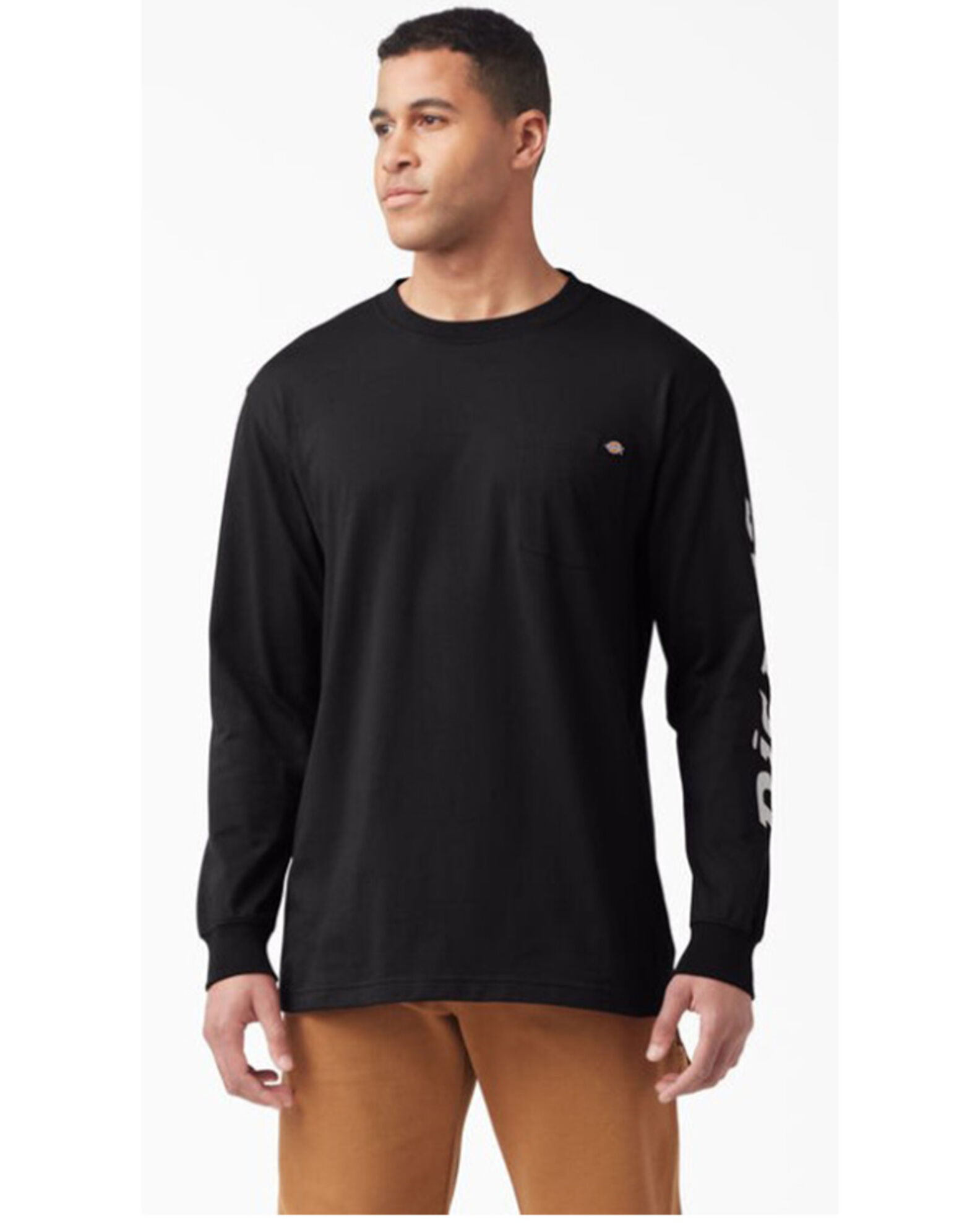 Dickies Mens Long Sleeve Logo Graphic T Shirt Sheplers