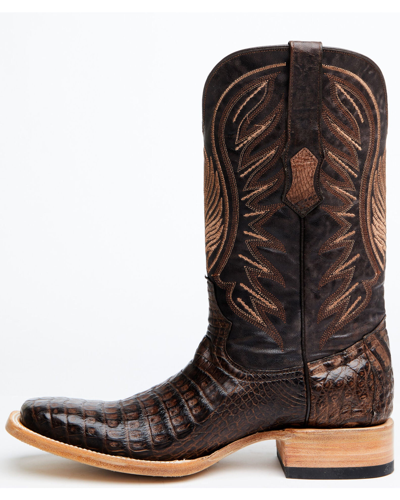 Tanner Mark Men's Shawnee Exotic Caiman Belly Western Boots - Broad ...