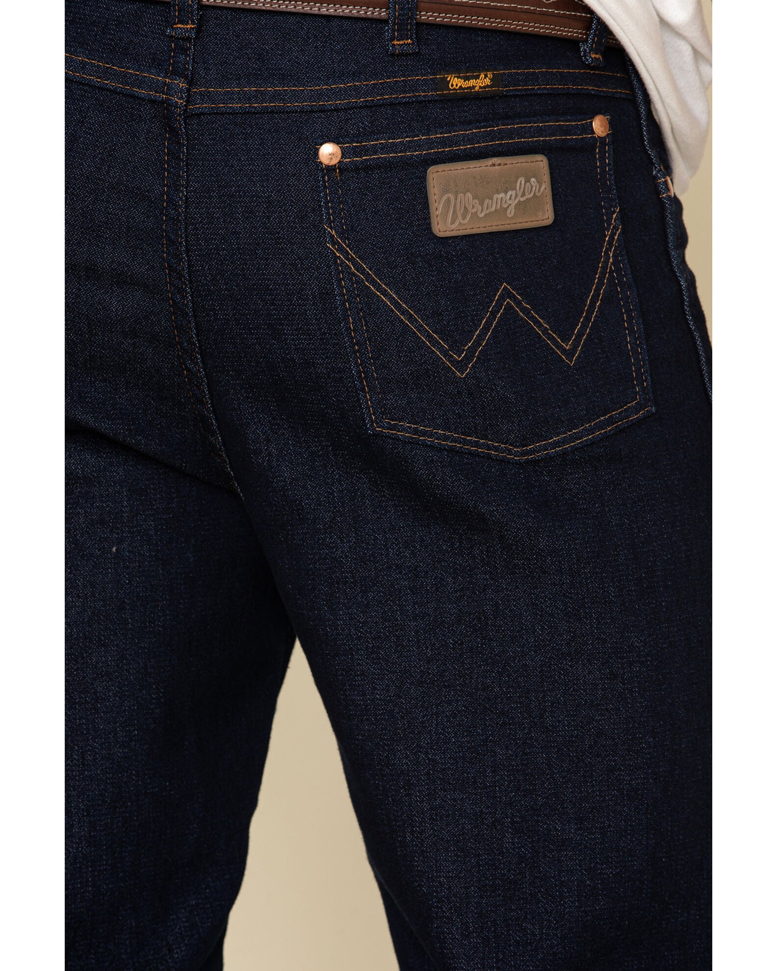 Wrangler Men's Active Flex Prewashed Indigo Slim Cowboy Cut Jeans - Big ...