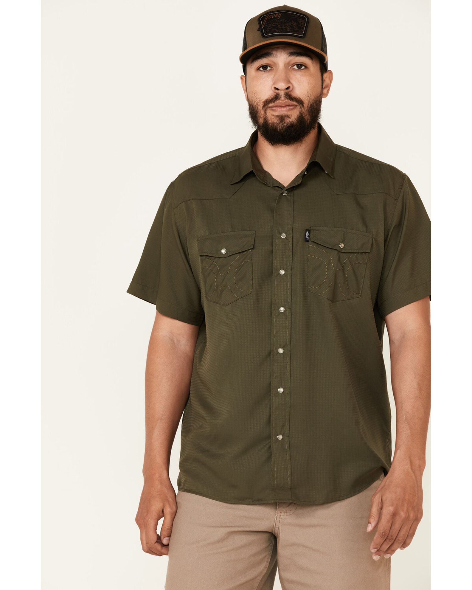 Hooey Men's Solid Habitat Sol Short Sleeve Snap Western Shirt | Sheplers