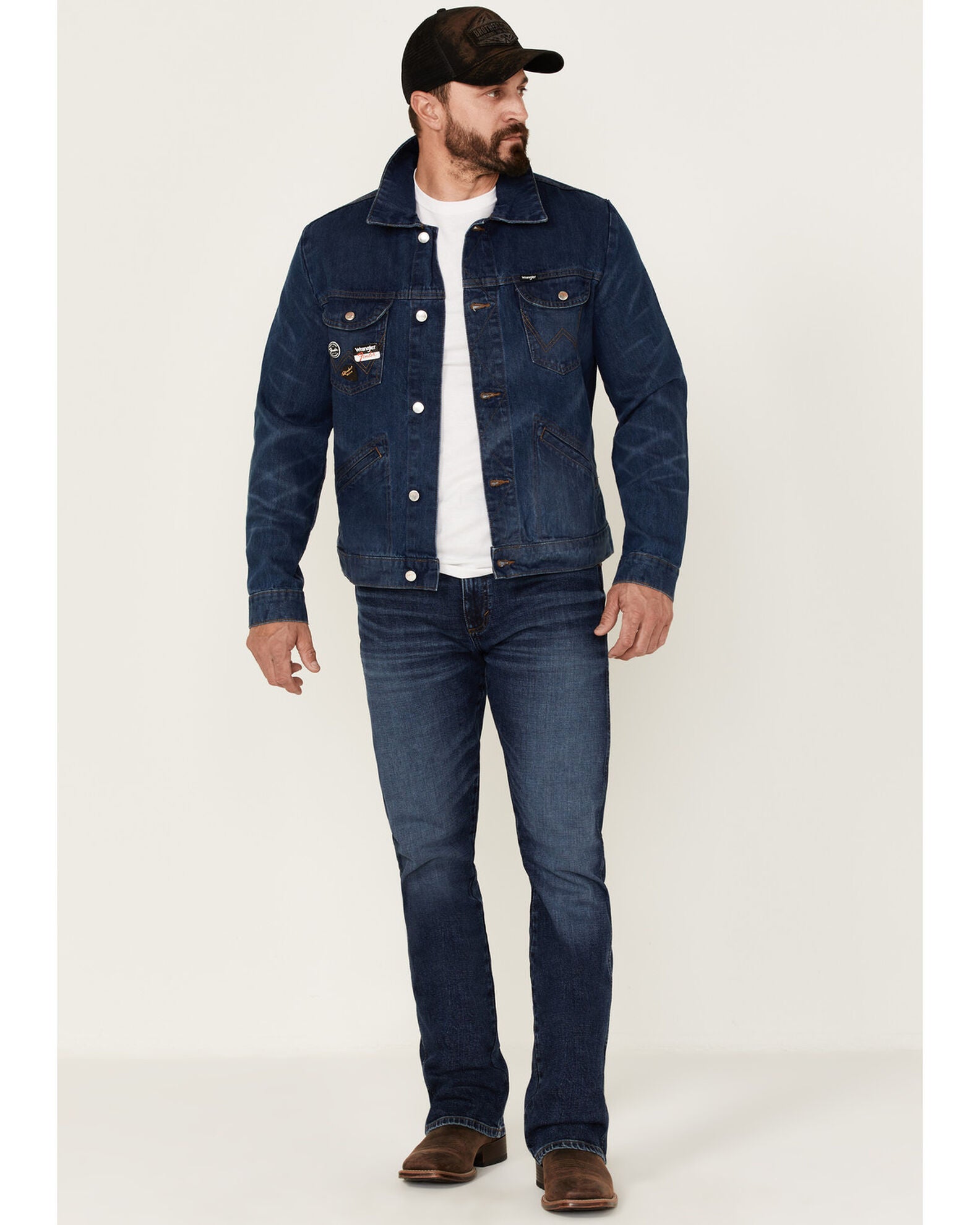 Product Name: Wrangler X Fender Men's Cowboy Rockstar Patch Denim Jacket