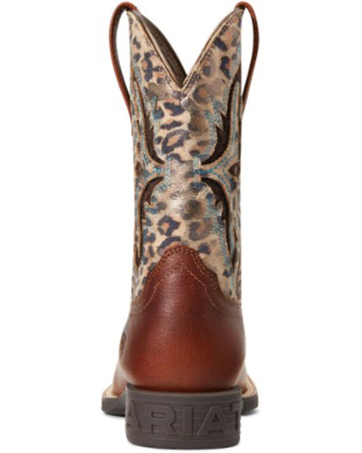 Ariat Girls' Koel VentTEK Leopard Print Western Boots - Broad Square ...