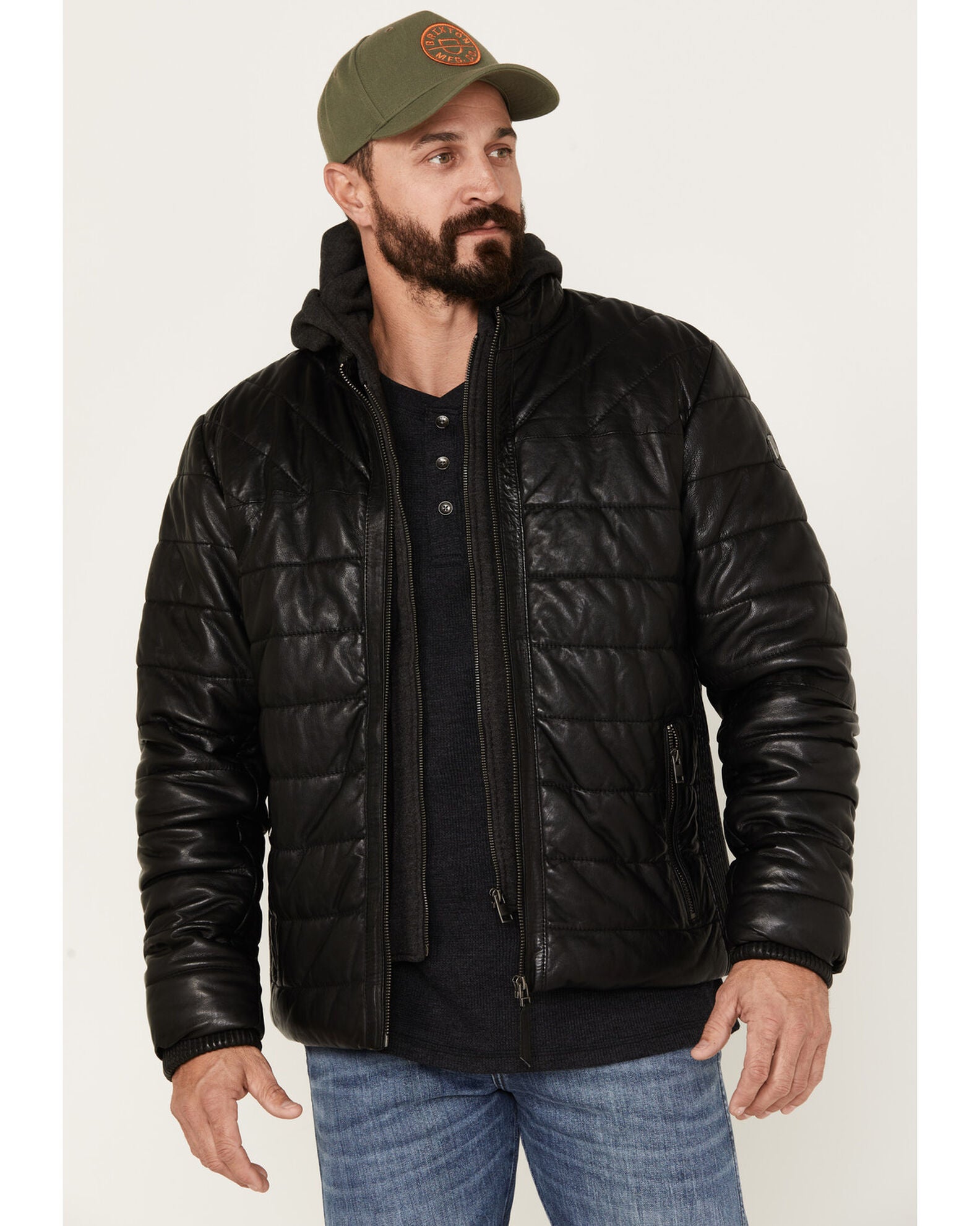 Mauritius Men's Leather Puffer Jacket | Sheplers