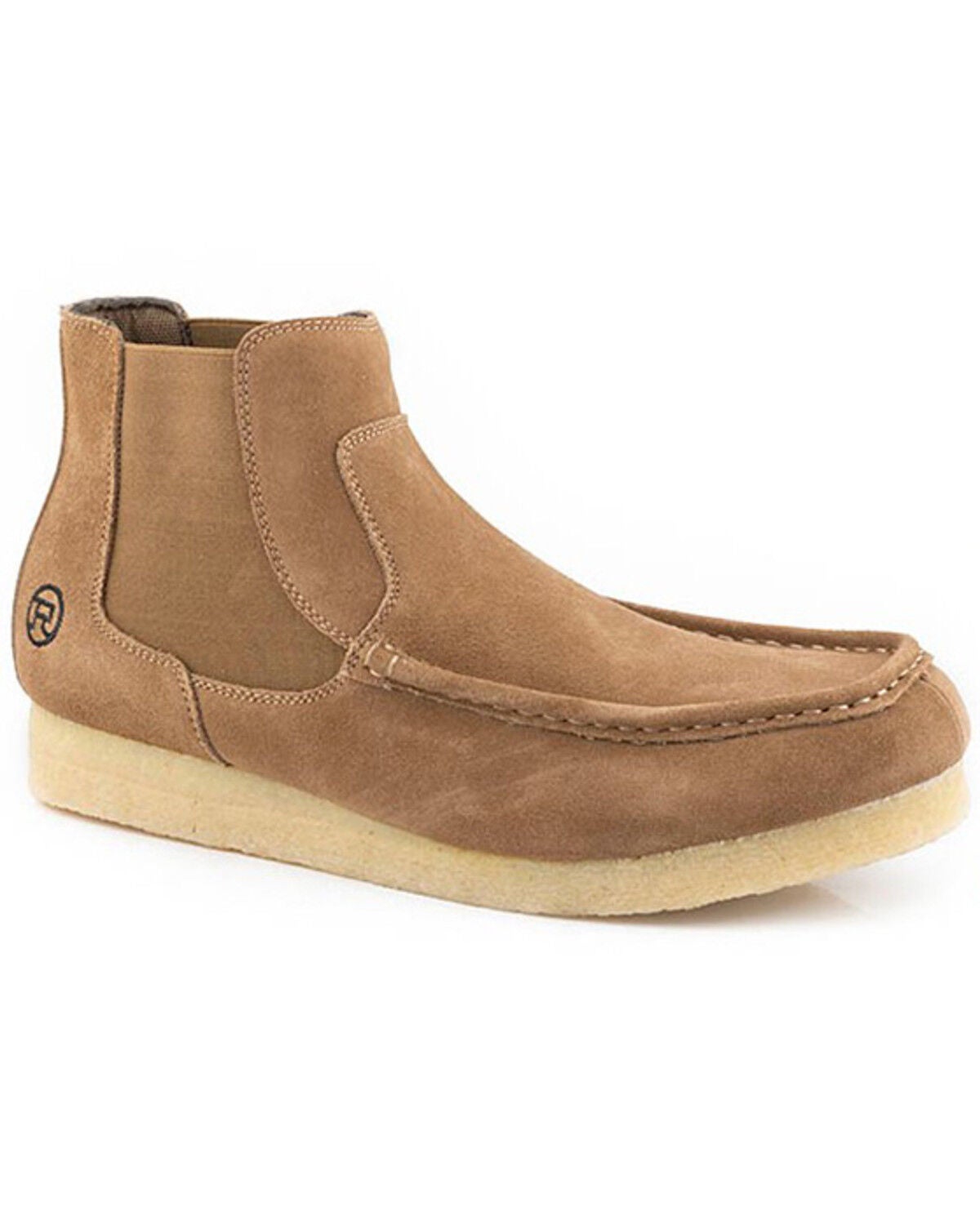 Roper Men's Gum Sticker Romeo Casual Shoes - Moc Toe, Tan