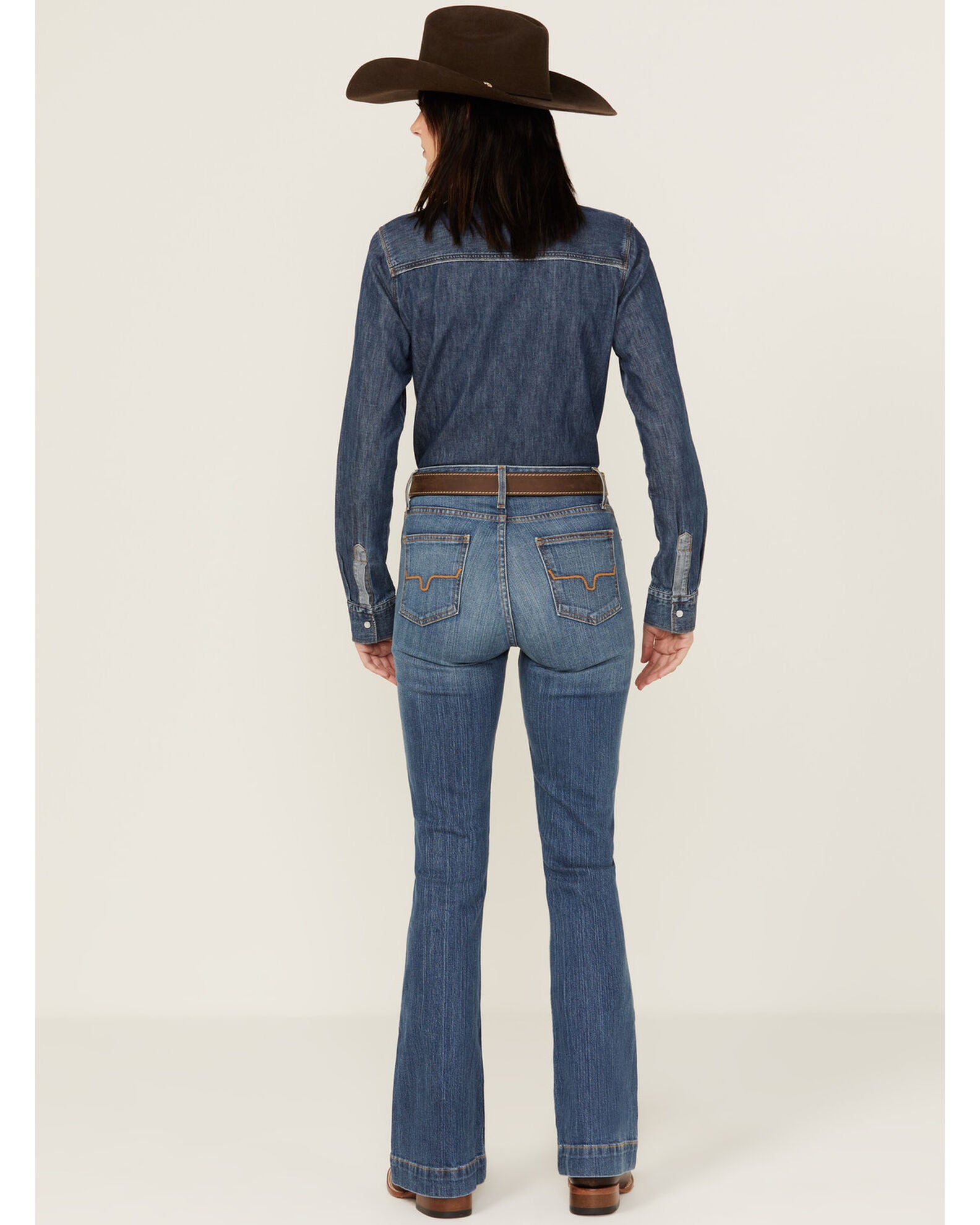 Kimes Ranch Women's Jennifer Medium Wash High Rise Stretch Trouser ...